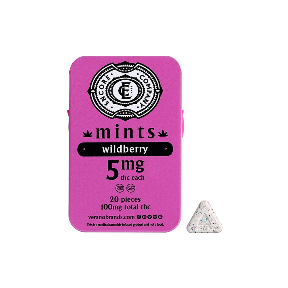 Wildberry [20pk] (100mg) | Encore Edibles - Menta Mints | Beyond ...