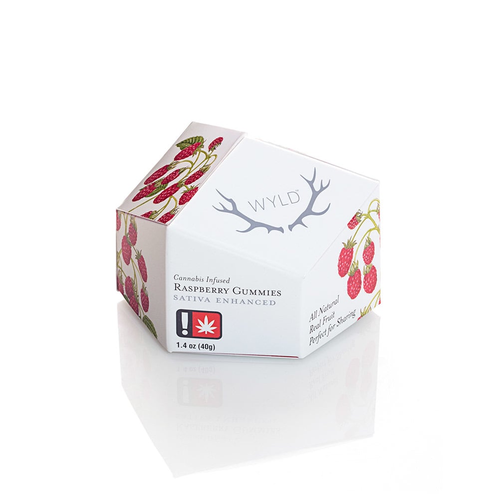 Raspberry - Sativa [10pk] (100mg) | WYLD - Gummies | Beyond / Hello ...