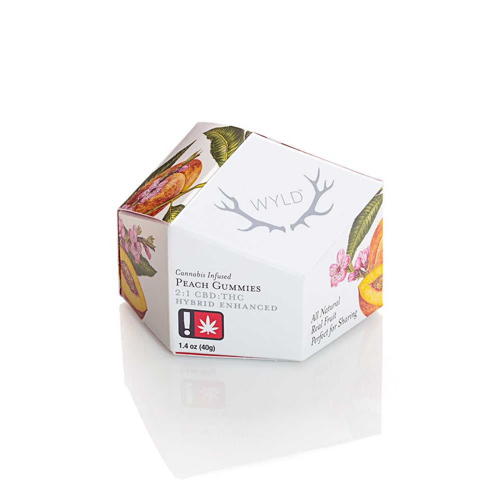 2:1 Peach [10pk] (100mg CBD/50mg THC) | WYLD - Gummies | Beyond / Hello ...