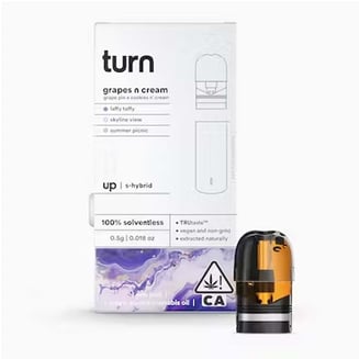 grapes n' cream | turn | Weed Vape Pod - Purple Lotus