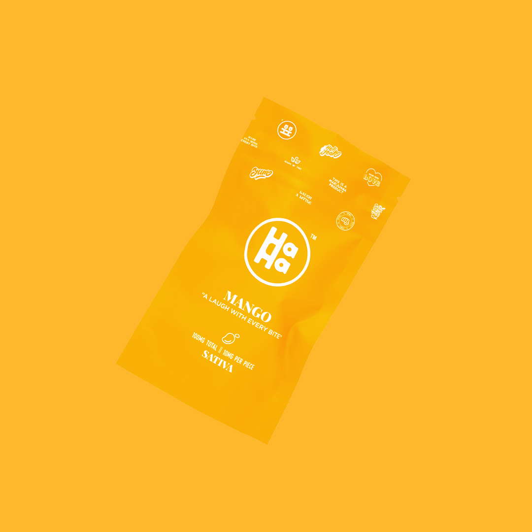 Mango [10pk] (100mg) | HaHa Edibles | Gummies - Jane