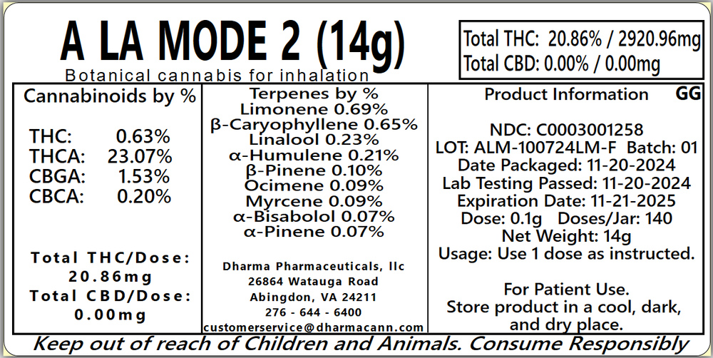 A La Mode #2 undefined - Virginia, Bristol | RISE Cannabis
