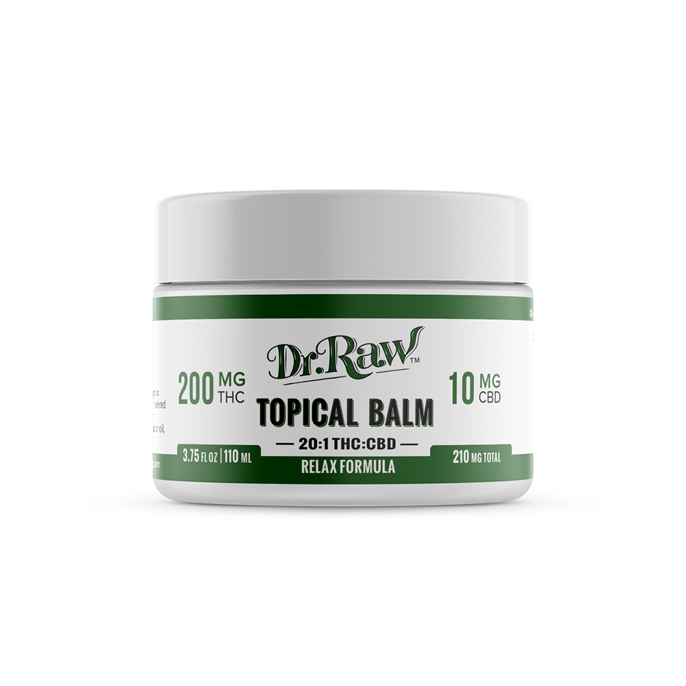 20:1 THC:CBD | Dr. Raw Organics | Relax Topical Balm - Jane