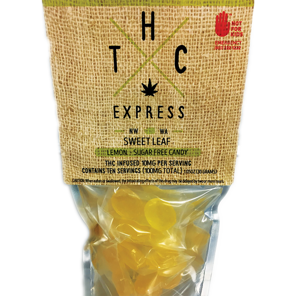 Lemon (10mg) | THC Express | Sugar-Free Hard Candy - Jane Lemon (10mg) | THC Express | Sugar-Free Hard Candy - Jane