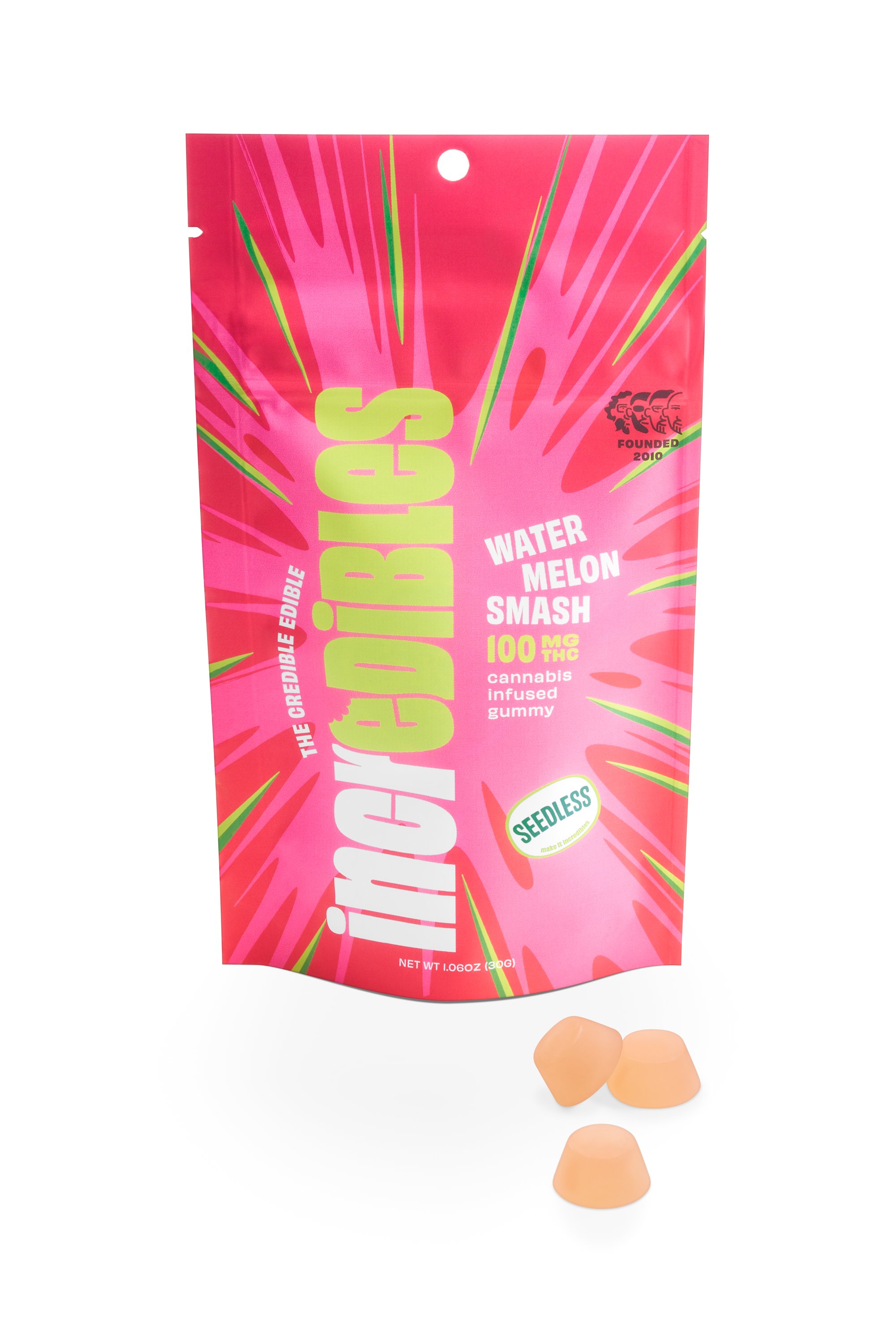 Watermelon Smash [10pk] (110mg) | incredibles | Gummies - OH - Jane
