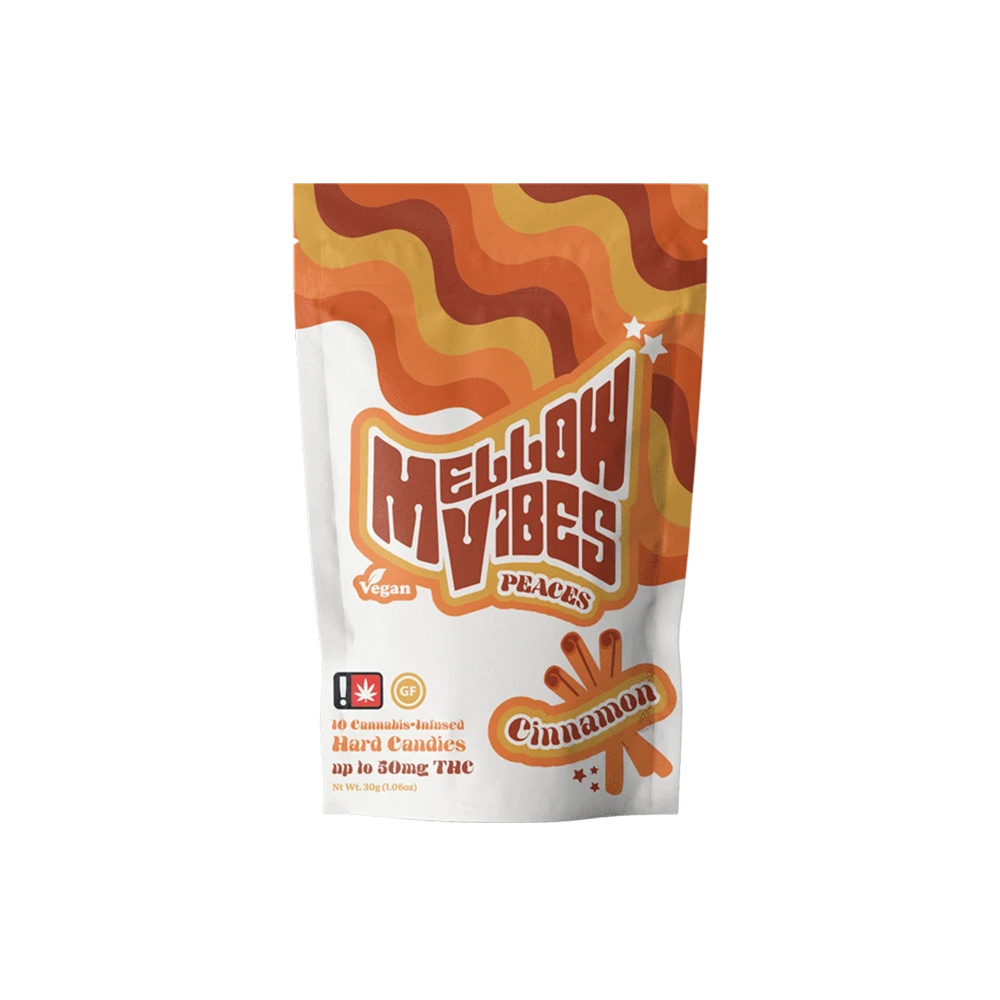 Cinnamon [10pk] (100mg) | Mellow Vibes | Peaces Hard Candy - Jane