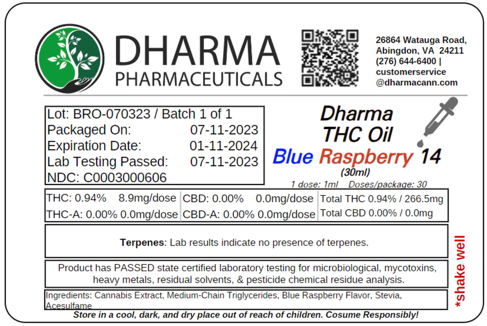 Blue Raspberry 14 [30ml] (300mg)