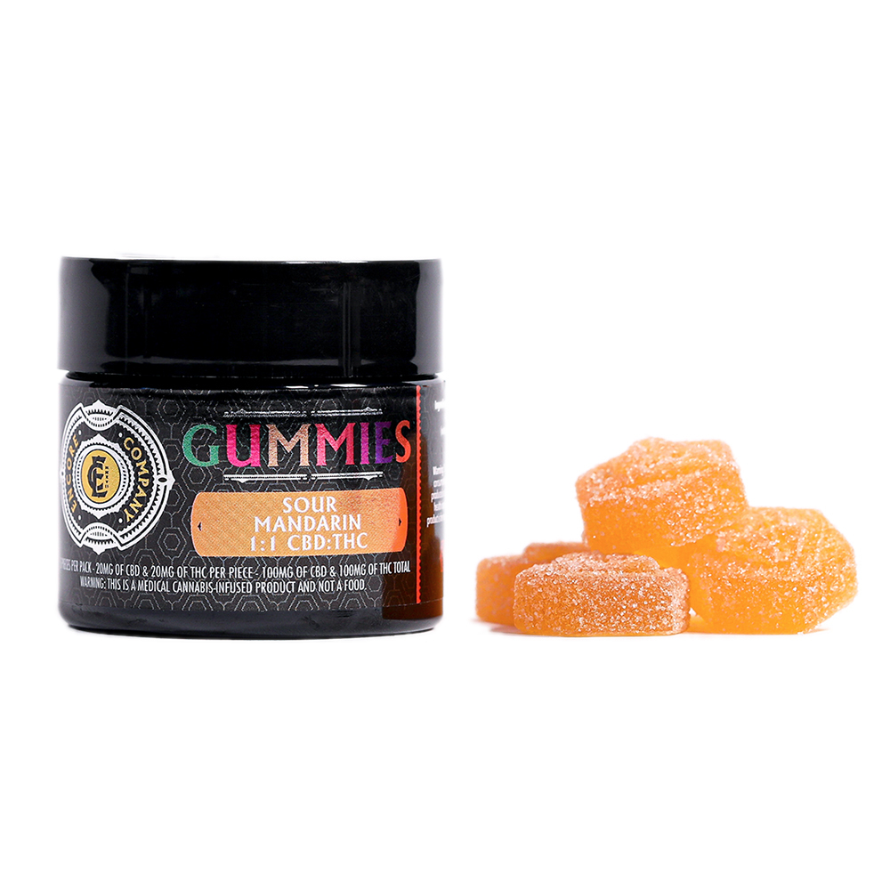 1:1 Sour Mandarin [10pk] (100mg CBD/100mg THC) | Encore Edibles ...