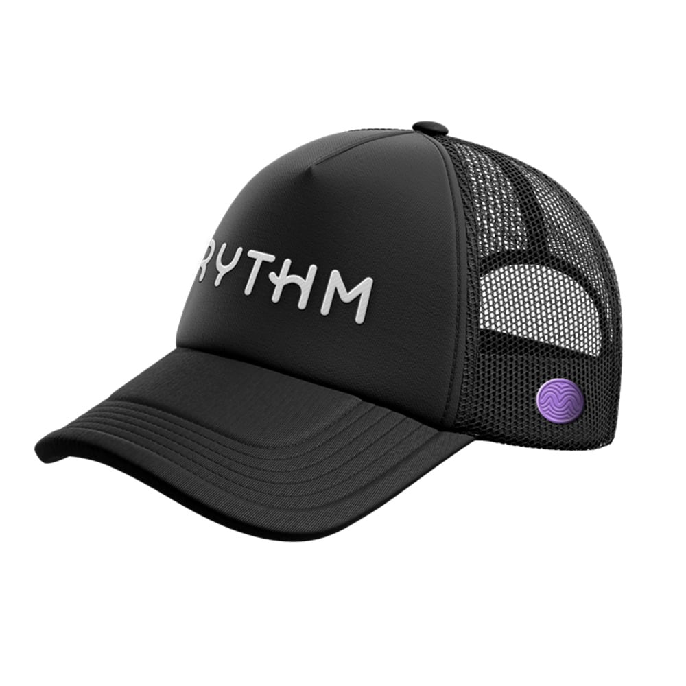 Trucker Hat - (Black/Purple Seal Foam) [OS]