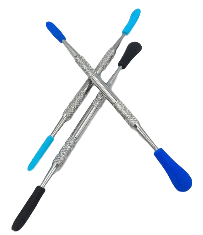 Stainless Steel Dab Tool w/ Silicone Cap - Tree House Craft Cannabis ...