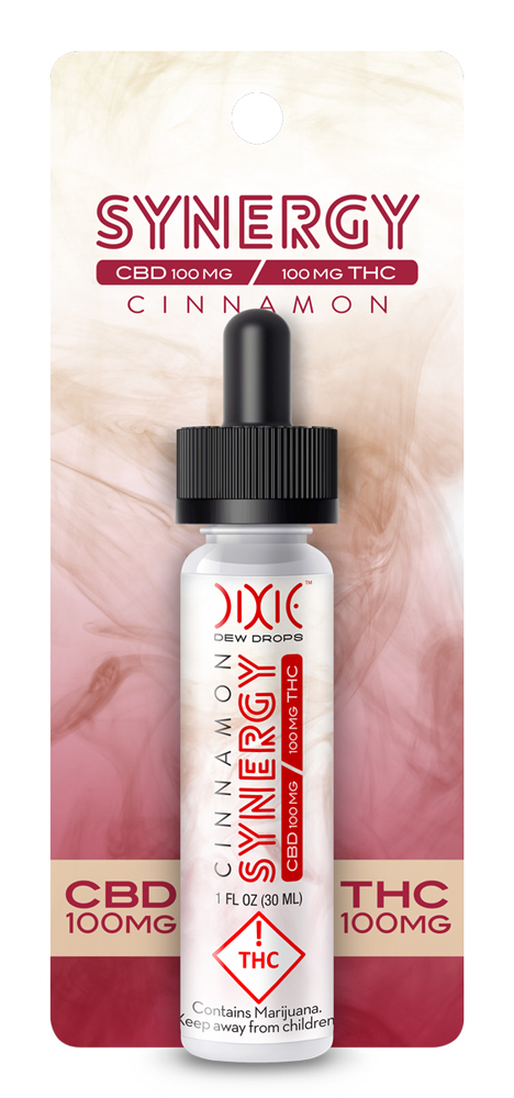 SYNERGY Cinnamon 1:1 (100mg CBD/100mg THC) | Dixie | Dew Drops - Jane