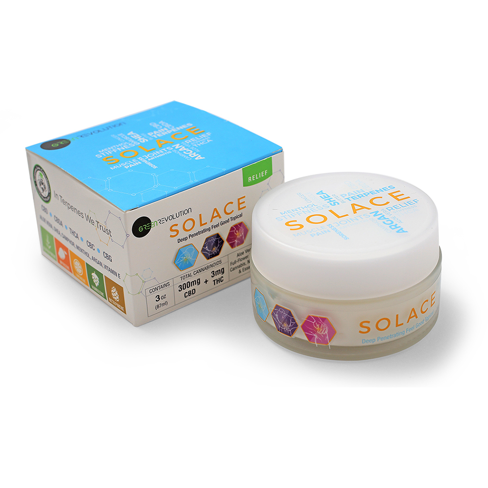 Solace [3oz] (300mg) | Green Revolution | Cream - Jane