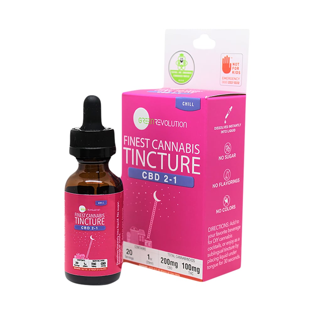 2:1 Relief [30ml] (200mg CBD/100mg THC)** | Green Revolution | Water ...