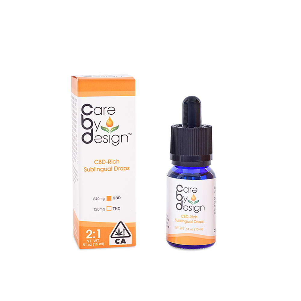 CBD 2:1 [15ml] (240mg CBD/120mg THC) | Care By Design | Sublingual ...