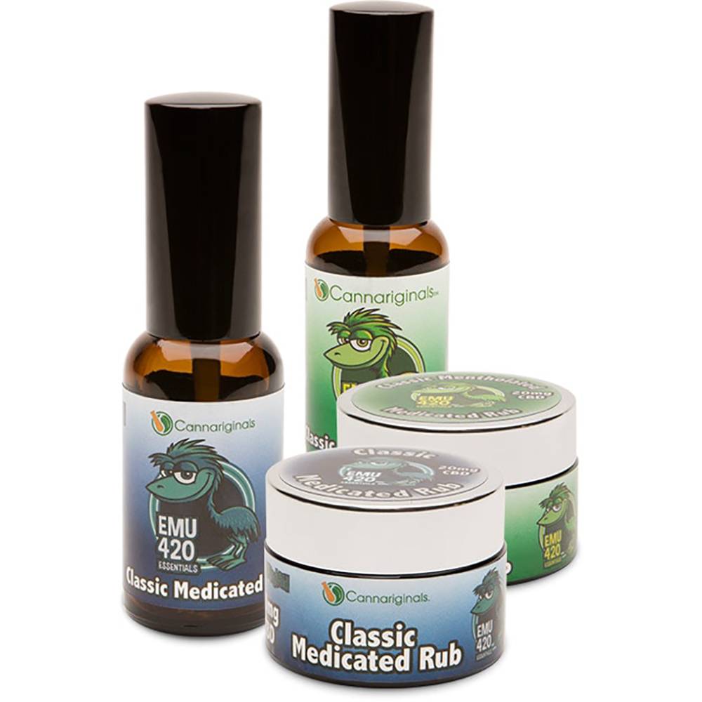 Classic Medicated Rub (20mg CBD/10mg THC) | Cannariginals | Emu 420 Rub ...