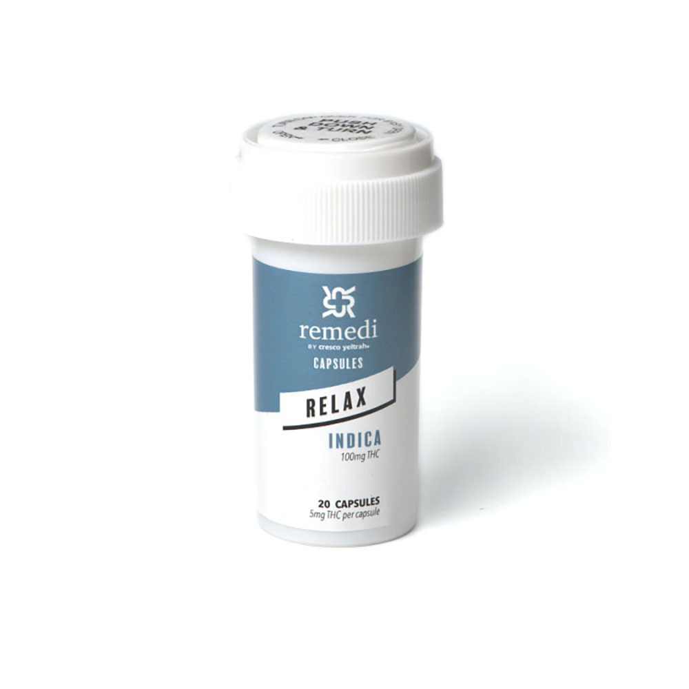 Remedi Relax - Indica Capsules [20pk] (100mg) | Remedi™ | Capsules - Jane